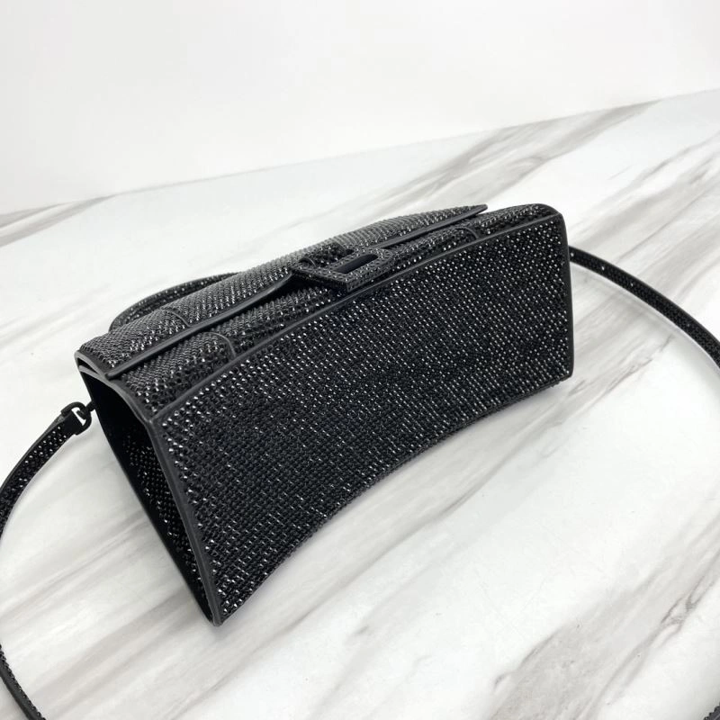 Original Balenciaga Hourglass Crocodile-Embossed Bag - Style 8895