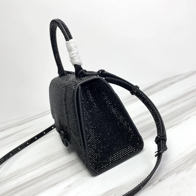 Original Balenciaga Hourglass Crocodile-Embossed Bag - Style 8895