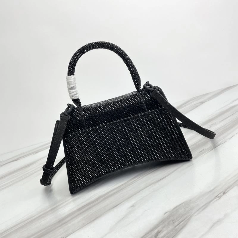 Original Balenciaga Hourglass Crocodile-Embossed Bag - Style 8895