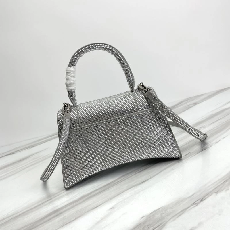 Genuine Balenciaga Hourglass Crocodile Embossed Bag - Style 8895