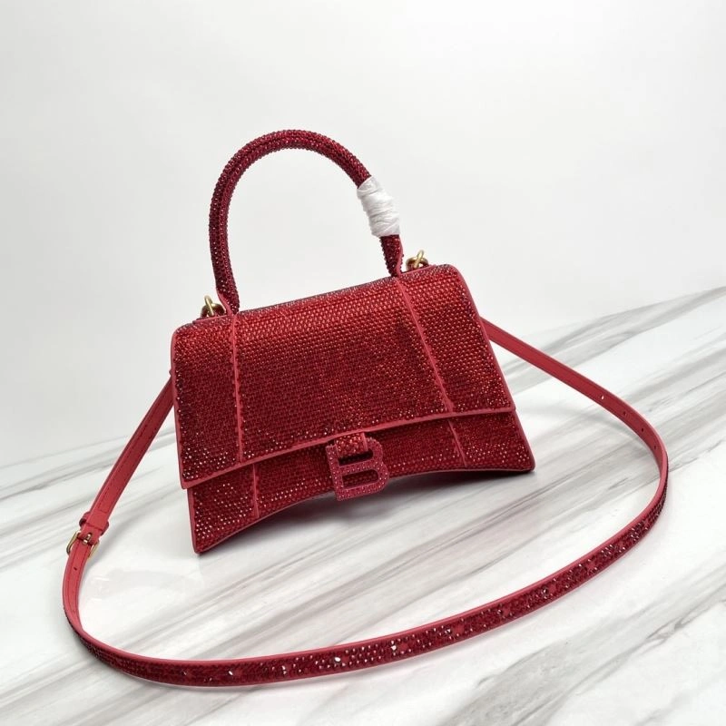 Balenciaga Hourglass Crocodile Embossed Handcrafted Bag 8895