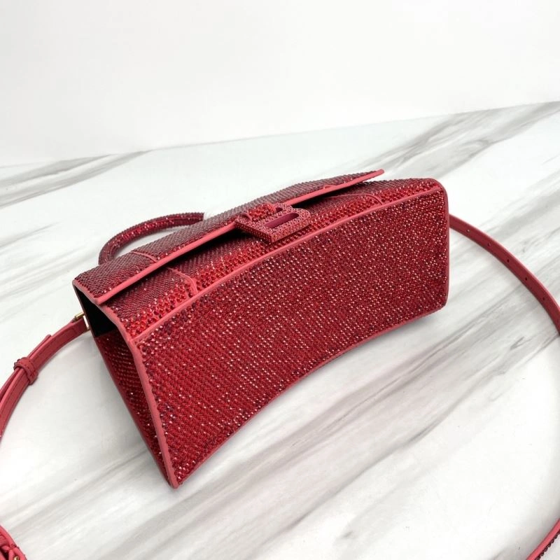 Legit Balenciaga Hourglass Crocodile Embossed Handcrafted Bag 8895