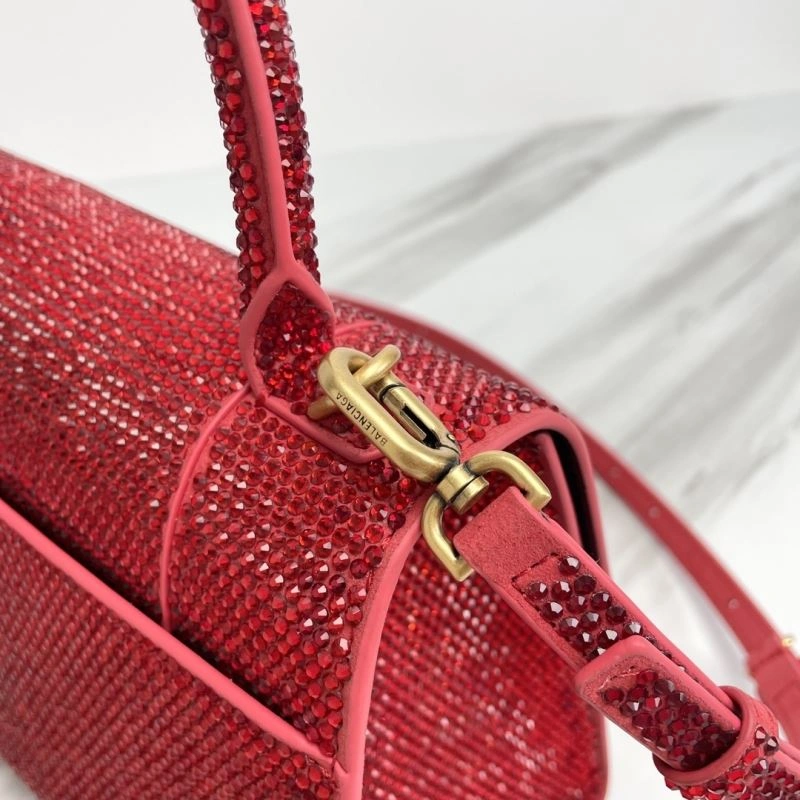Legit Balenciaga Hourglass Crocodile Embossed Handcrafted Bag 8895