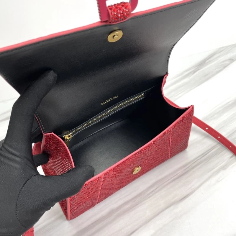 Legit Balenciaga Hourglass Crocodile Embossed Handcrafted Bag 8895