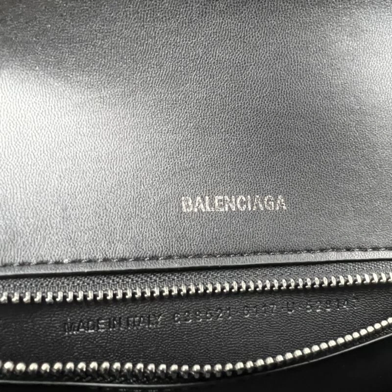 Affordable Balenciaga Hourglass Crocodile Pattern Bag - Silver Edition