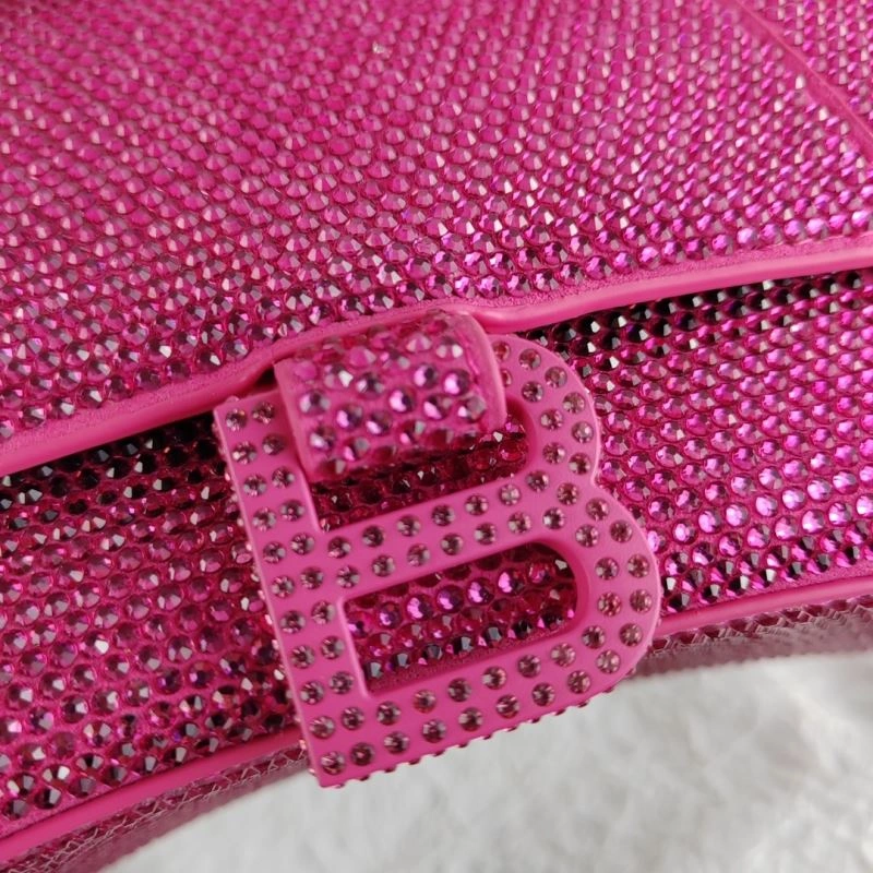 Original Balenciaga Hourglass Crocodile Pattern Handcrafted Bag