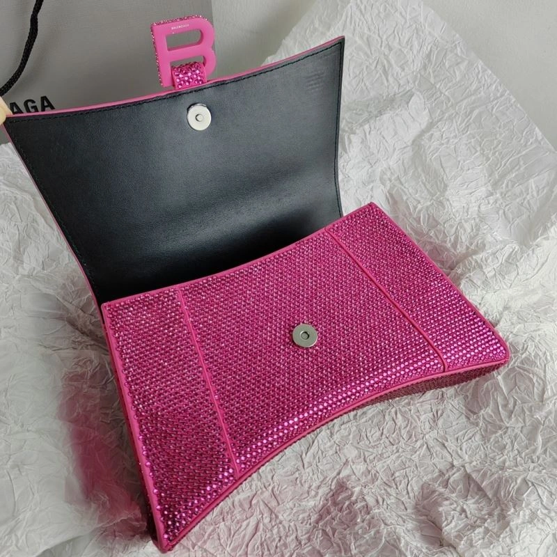 Original Balenciaga Hourglass Crocodile Pattern Handcrafted Bag