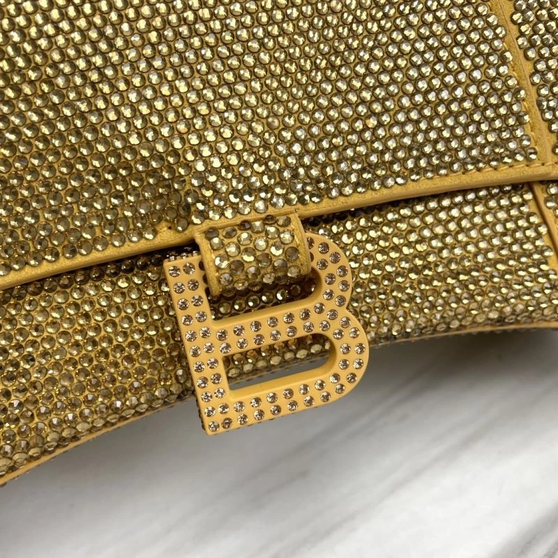 Legit Balenciaga Hourglass Crocodile Sand Pattern Bag - Model 8895