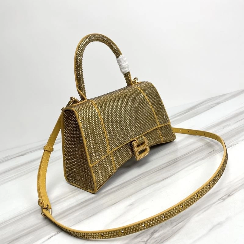 Legit Balenciaga Hourglass Crocodile Sand Pattern Bag - Model 8895