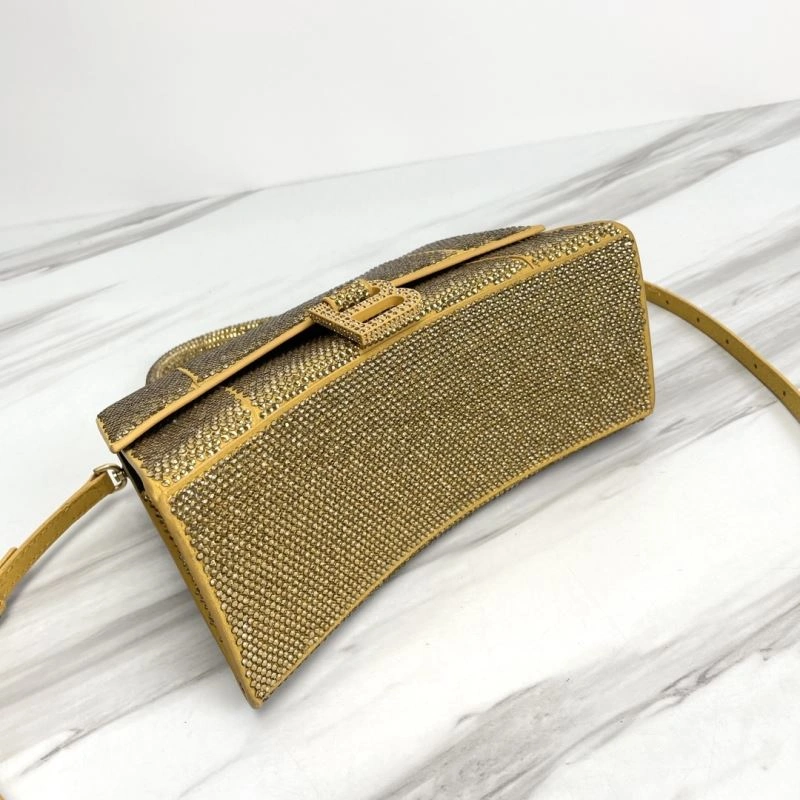 Legit Balenciaga Hourglass Crocodile Sand Pattern Bag - Model 8895