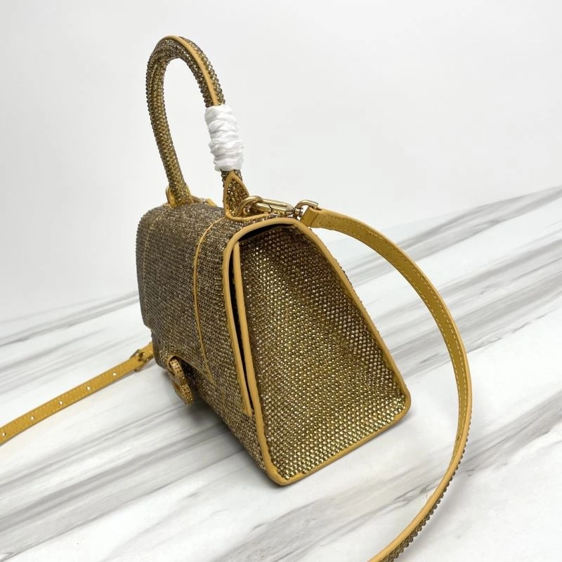 Legit Balenciaga Hourglass Crocodile Sand Pattern Bag - Model 8895