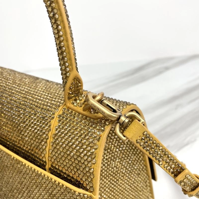 Legit Balenciaga Hourglass Crocodile Sand Pattern Bag - Model 8895