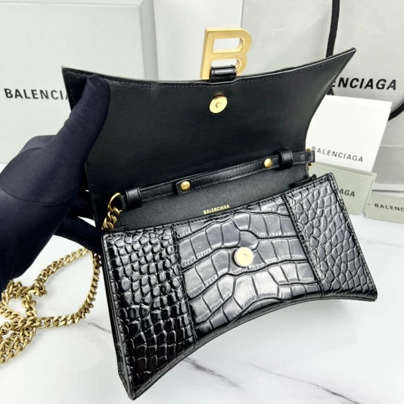 Low-cost Balenciaga Hourglass Mini Chain Crossbody Bag - Chic Cowhide Design