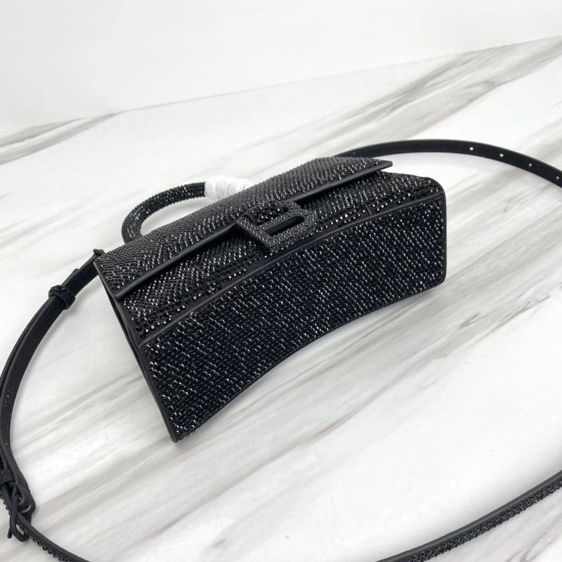 Genuine Balenciaga Hourglass Small Bag - Handcrafted Cowhide Charm