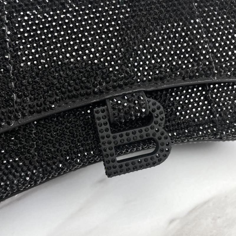 Genuine Balenciaga Hourglass Small Bag - Handcrafted Cowhide Charm