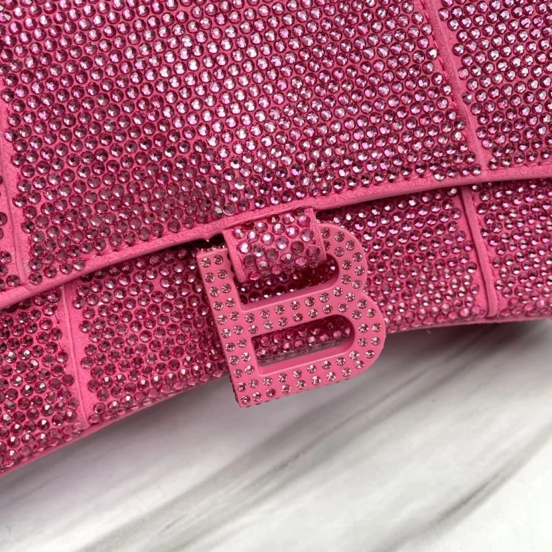 Genuine Balenciaga Hourglass Small Size Bag - Iconic Curved Design