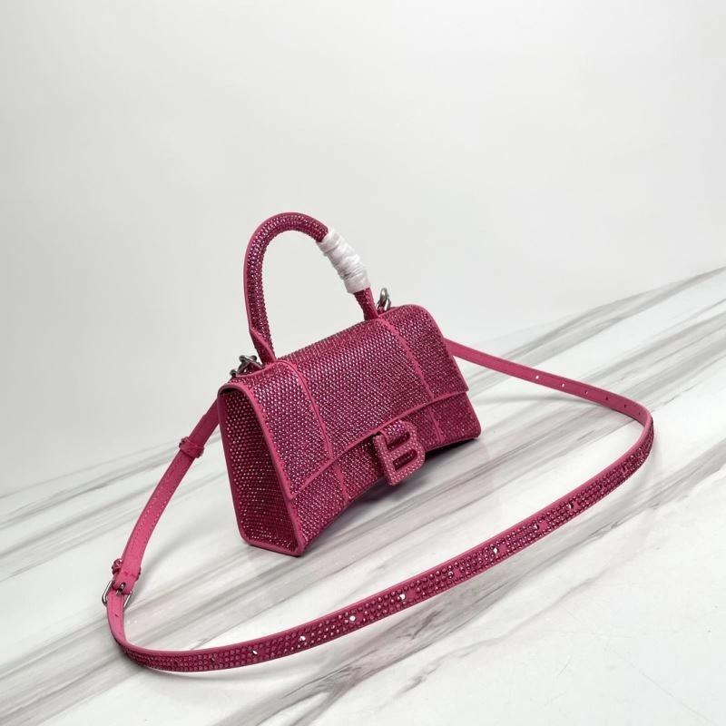 Genuine Balenciaga Hourglass Small Size Bag - Iconic Curved Design
