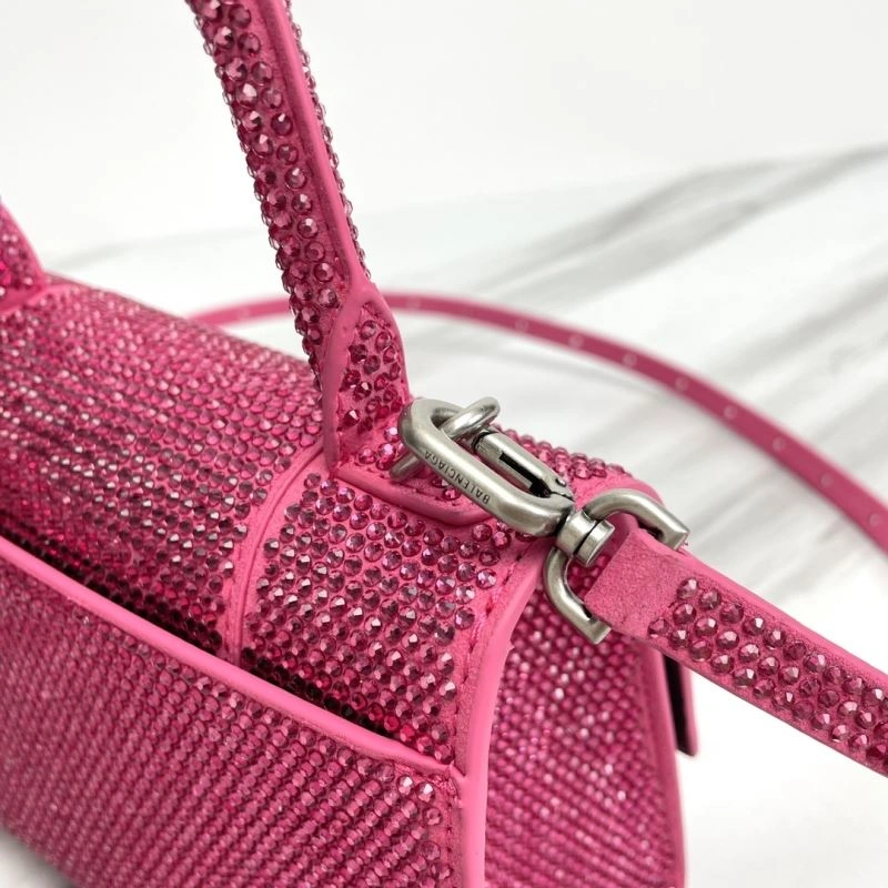Genuine Balenciaga Hourglass Small Size Bag - Iconic Curved Design