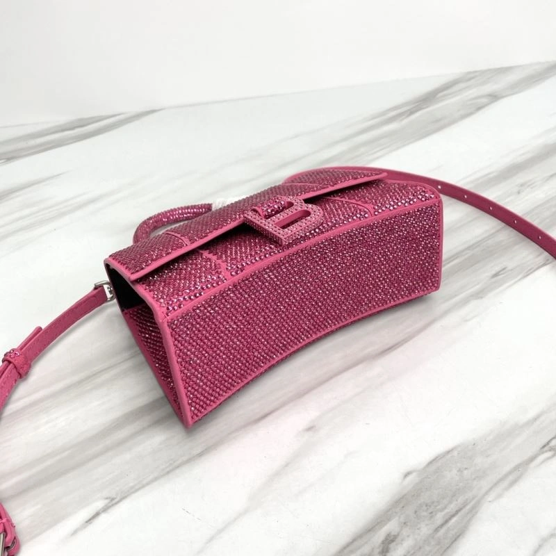 Genuine Balenciaga Hourglass Small Size Bag - Iconic Curved Design