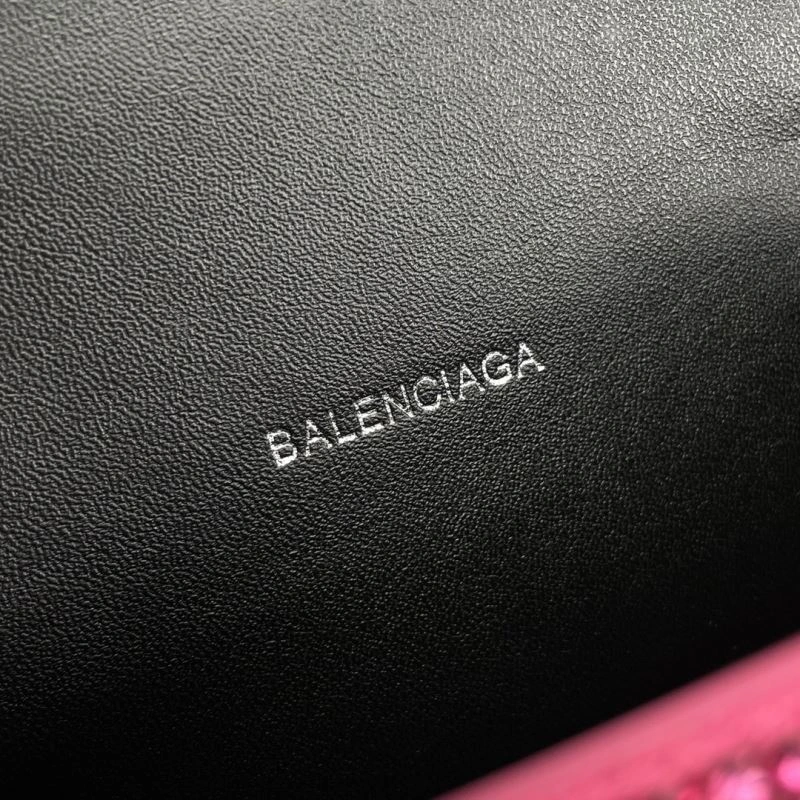 Genuine Balenciaga Hourglass Small Size Bag - Iconic Curved Design