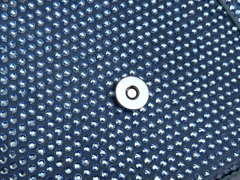 Accurate model Balenciaga Hourglass Water Blue Rhinestone Bag