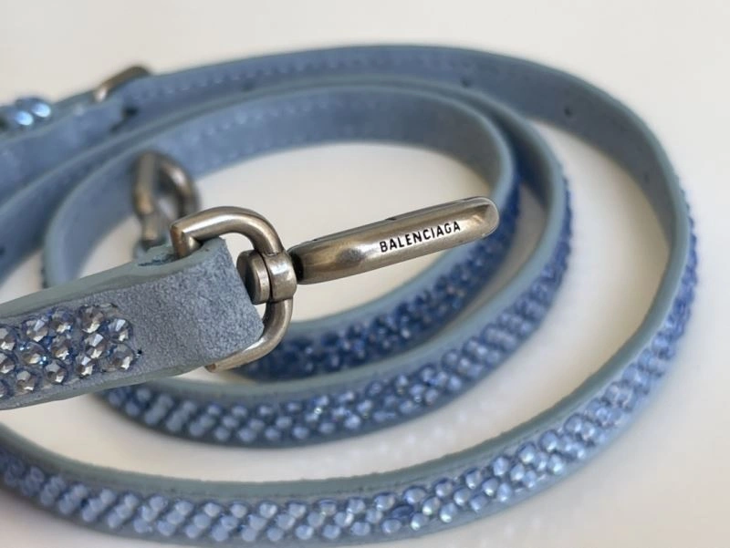 Accurate model Balenciaga Hourglass Water Blue Rhinestone Bag