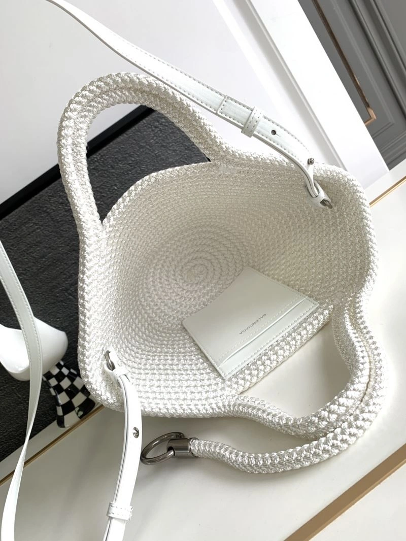 Perfect replica Balenciaga Ibiza Fan-Shaped Nylon Rope Basket Bag