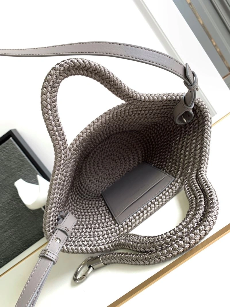 Top mirror Balenciaga Ibiza Woven Nylon Rope Basket Bag - Summer Chic
