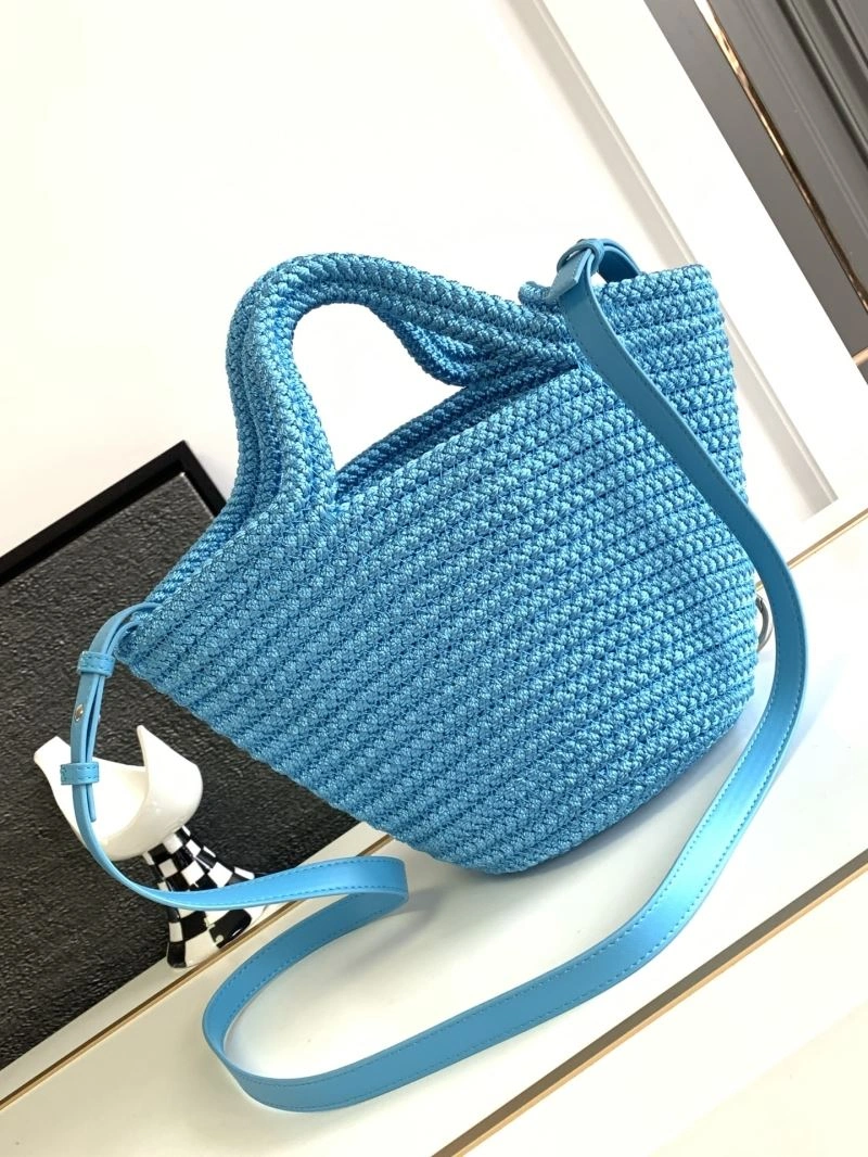 Top mirror Balenciaga Ibiza Woven Nylon Rope Basket Bag - Summer Chic
