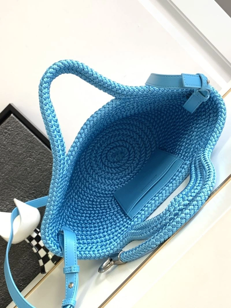 Top mirror Balenciaga Ibiza Woven Nylon Rope Basket Bag - Summer Chic