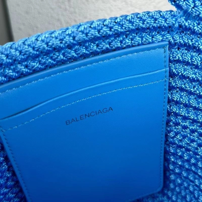 Real Balenciaga Ibiza Woven Nylon Rope Basket Bag - Summer Chic
