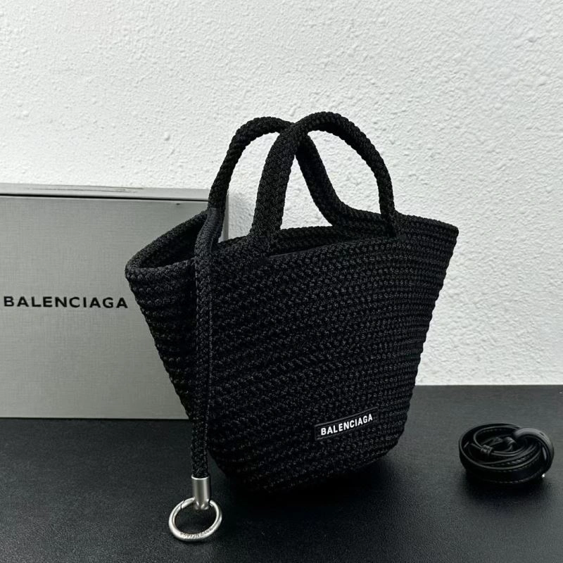 Authentic Balenciaga Ibiza Woven Nylon Rope Basket Bag - Summer Essential