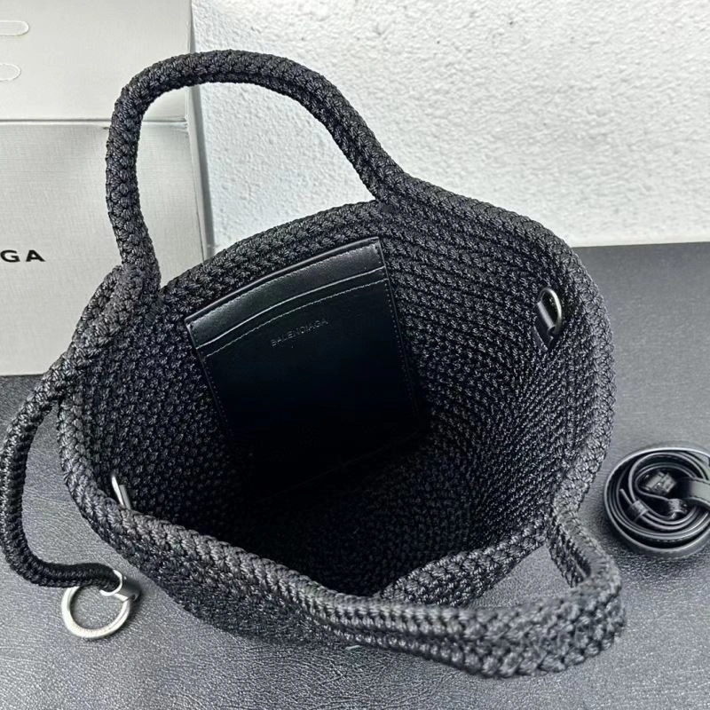 Authentic Balenciaga Ibiza Woven Nylon Rope Basket Bag - Summer Essential