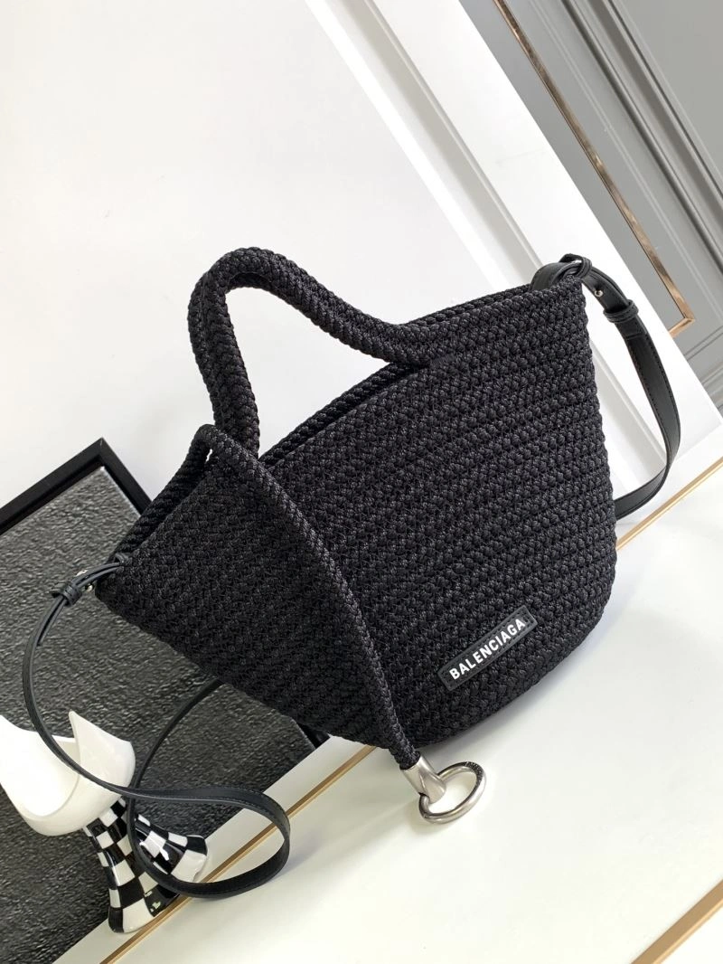 Balenciaga Ibiza Woven Nylon Rope Basket Bag