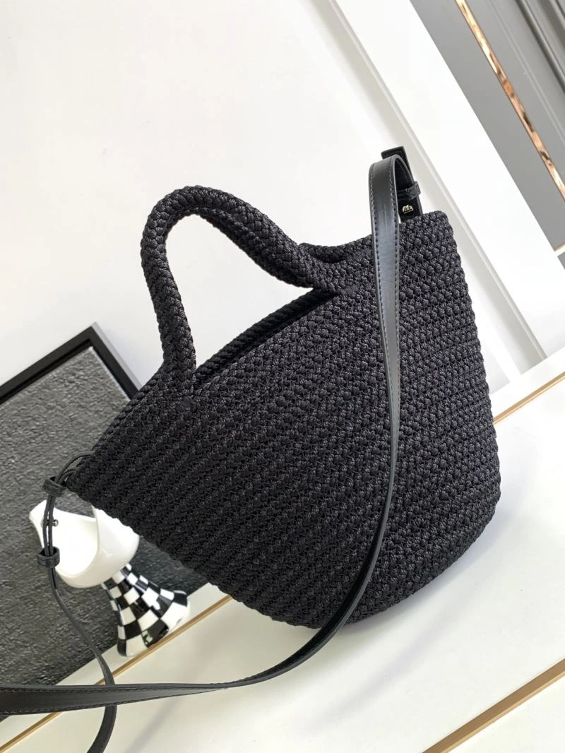 Exact replica Balenciaga Ibiza Woven Nylon Rope Basket Bag