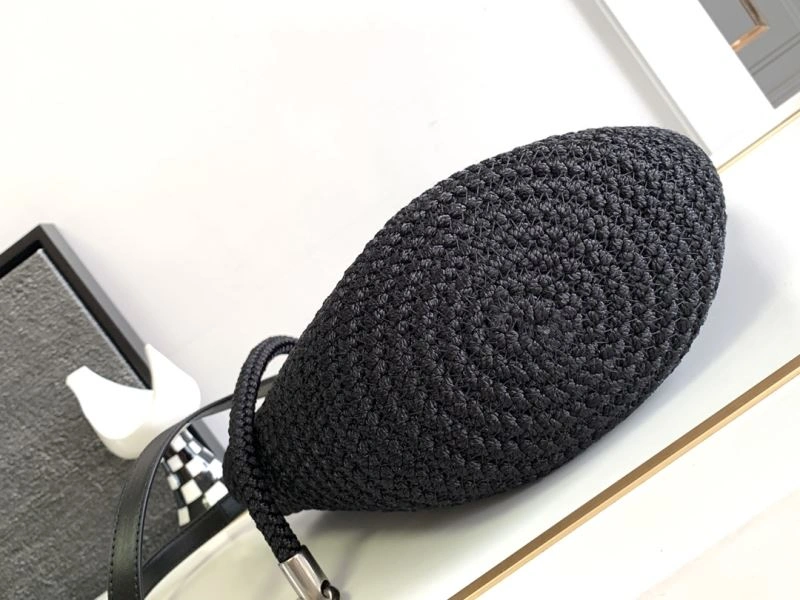 Exact replica Balenciaga Ibiza Woven Nylon Rope Basket Bag