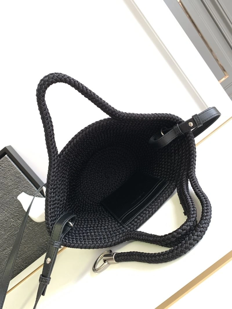 Exact replica Balenciaga Ibiza Woven Nylon Rope Basket Bag