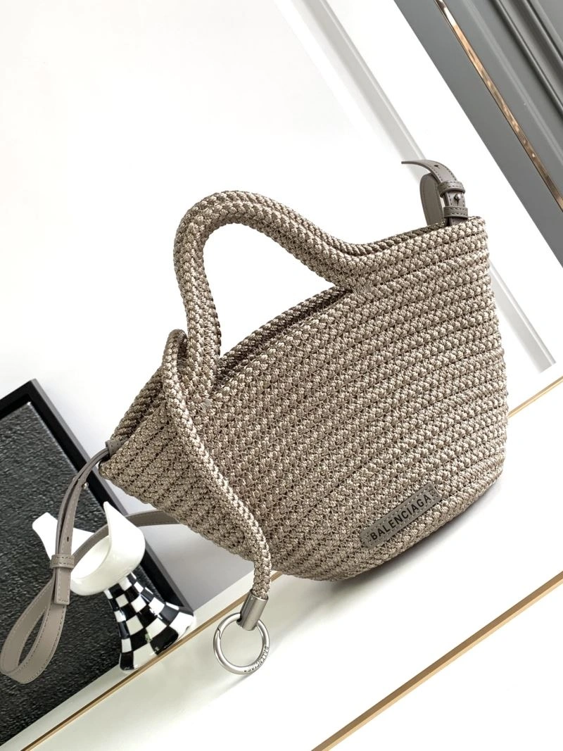 Balenciaga Ibiza Woven Nylon Rope Basket Bag