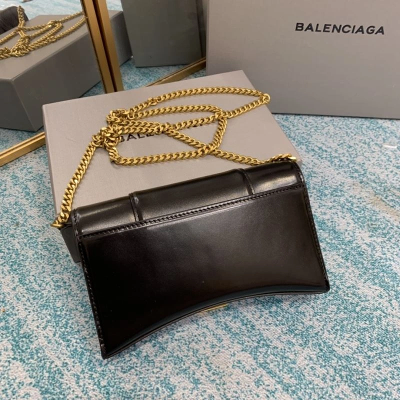 Legit Balenciaga Iconic Hourglass Chain Bag with Gold Buckle