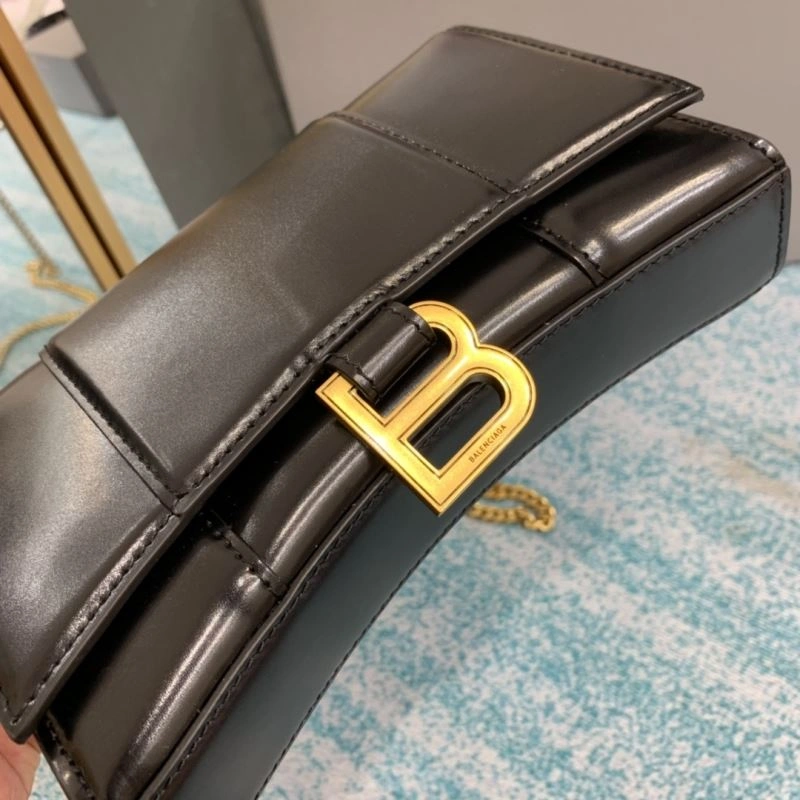 Legit Balenciaga Iconic Hourglass Chain Bag with Gold Buckle