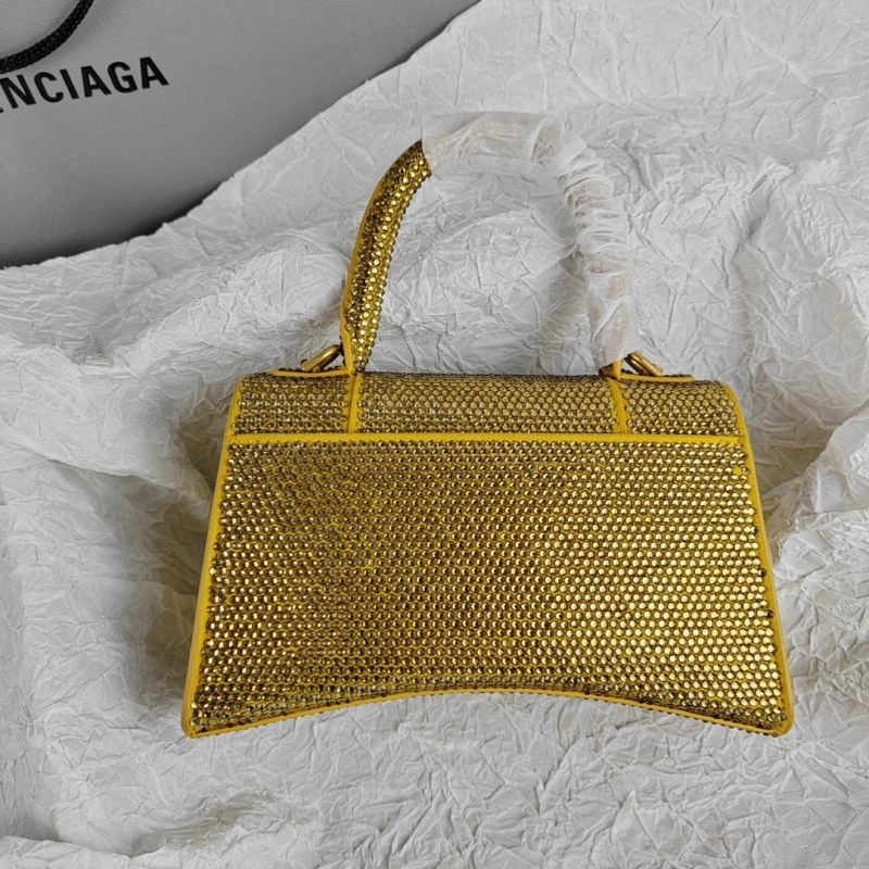 Real Balenciaga Iconic Hourglass Small Cowhide Bag - 8896