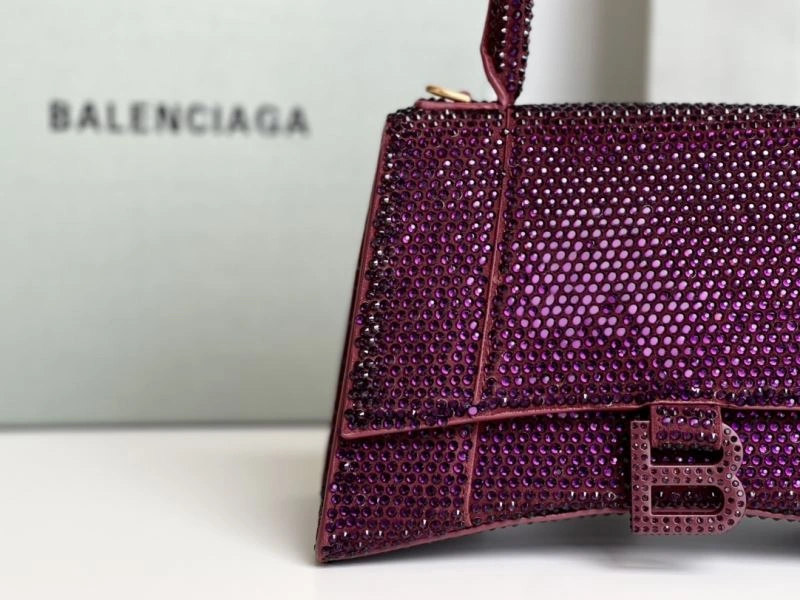 Legit Balenciaga Jujube Red Hourglass Diamond Bag - Luxe Elegance