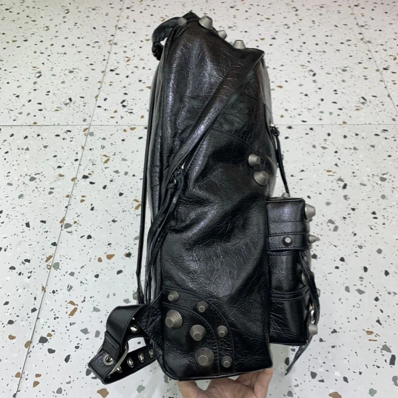 Affordable Balenciaga Le Cagole Edgy Studded Backpack - Parisian Chic