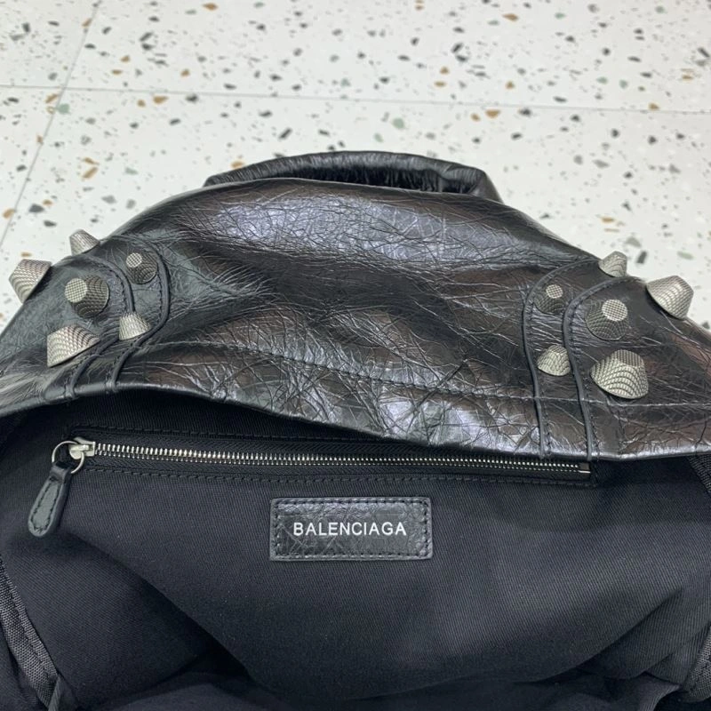 Affordable Balenciaga Le Cagole Edgy Studded Backpack - Parisian Chic
