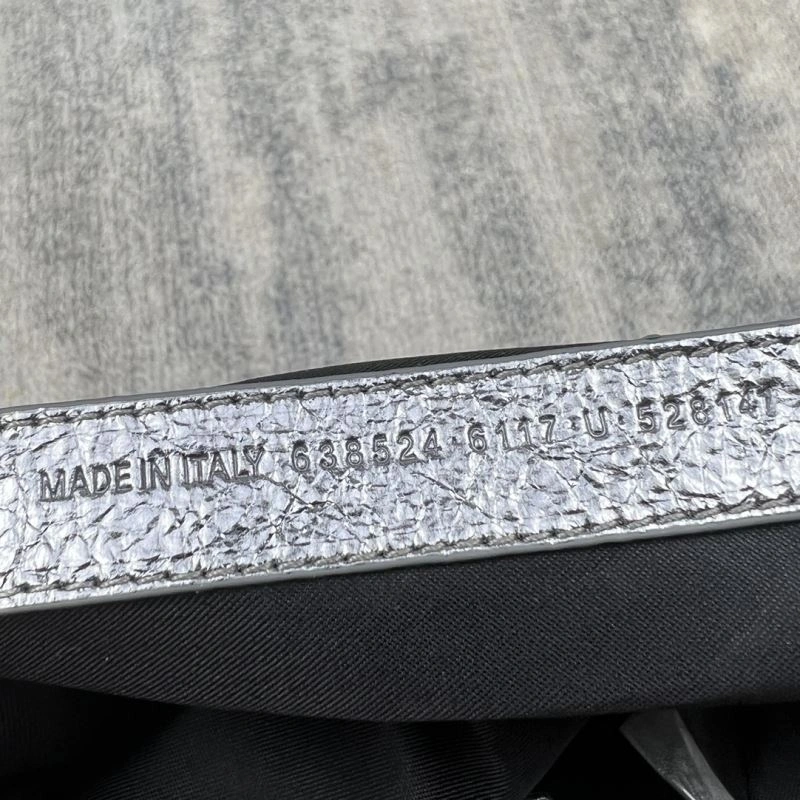 Budget-friendly Balenciaga Le Cagole Half-Moon Dumpling Bag - Silver Edition