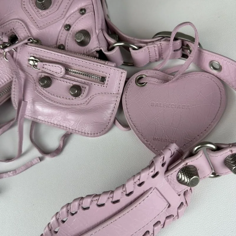Mirror quality Balenciaga Le Cagole Half-Moon Luxe Crossbody Bag