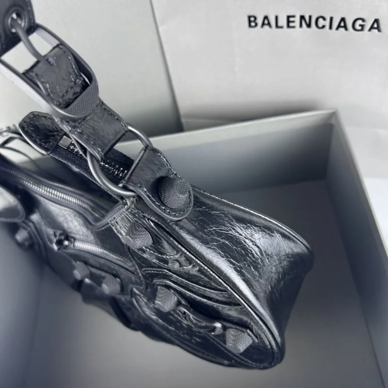 Precise copy Balenciaga Le Cagole Half-Moon Motorcycle Dumpling Bag