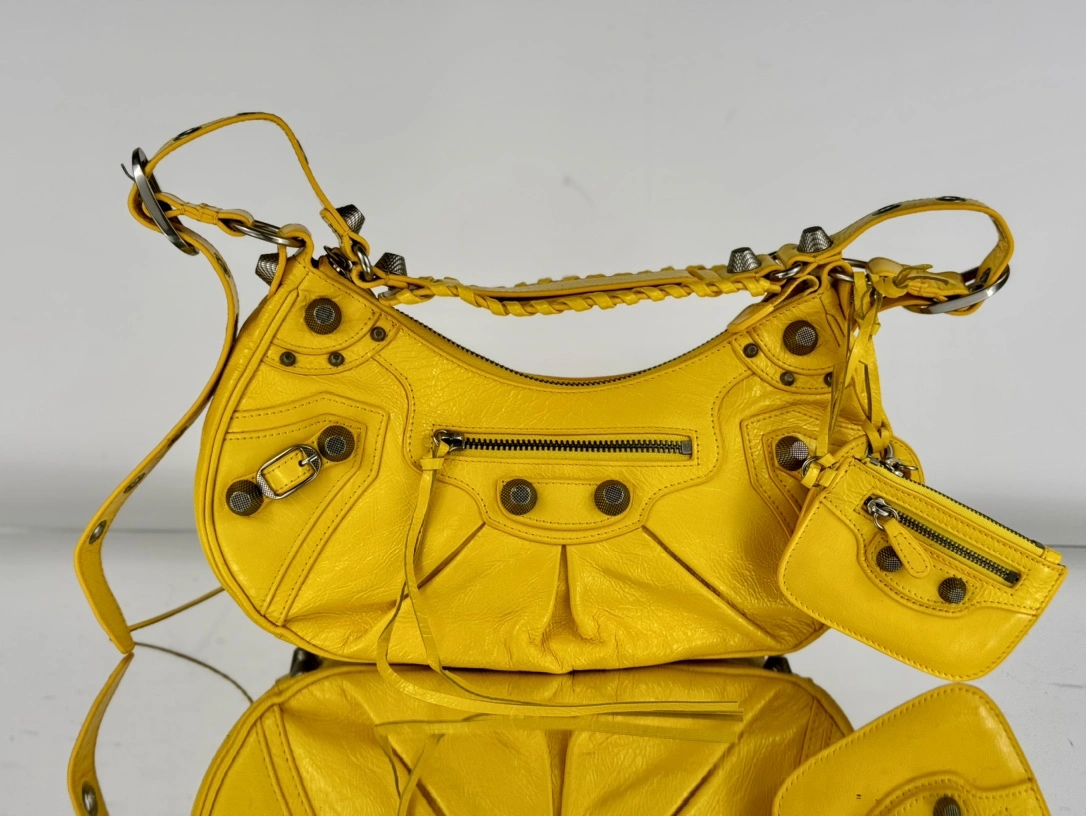 Balenciaga Le Cagole Large Half-Moon Dumpling Bag