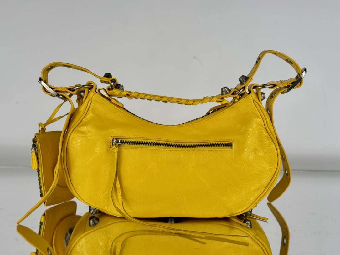 Top match Balenciaga Le Cagole Large Half-Moon Dumpling Bag