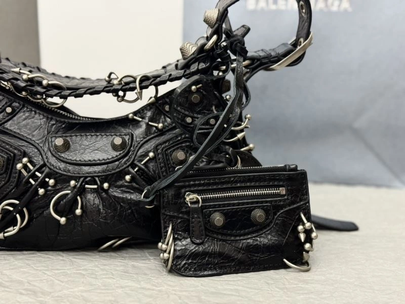 Affordable Balenciaga Le Cagole Limited Edition Studded Moto Bag